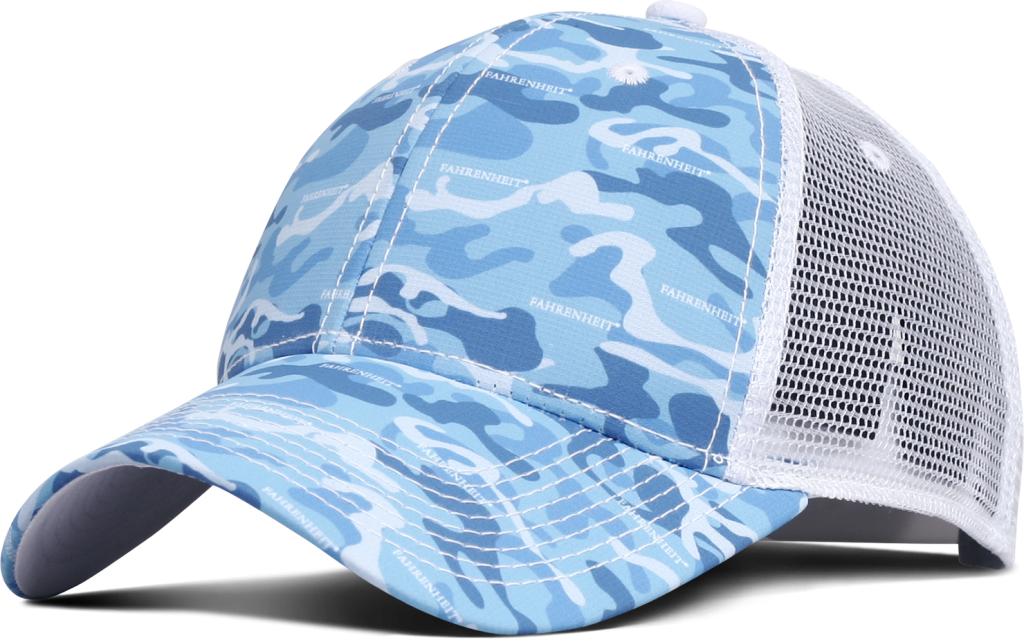 821 FAHRENHEIT EXCLUSIVE LIGHTWEIGHT NYLON WATER CAMO TRUCKER ...